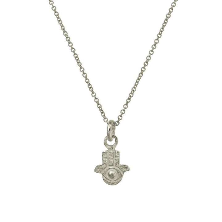 Tiny Hamsa Charm Necklace • BREVARD • Sterling Silver – LEE BREVARD